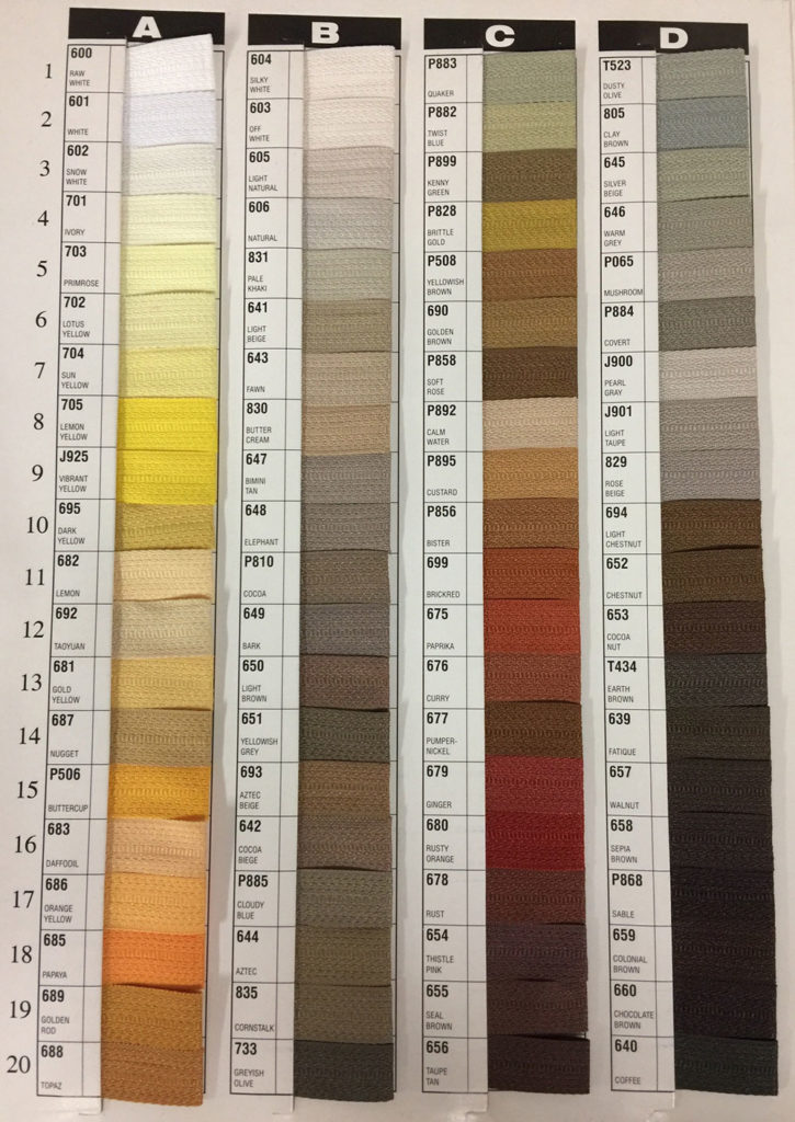 Zippers Brass #5 – Closed – 3A Thread & Supply Co